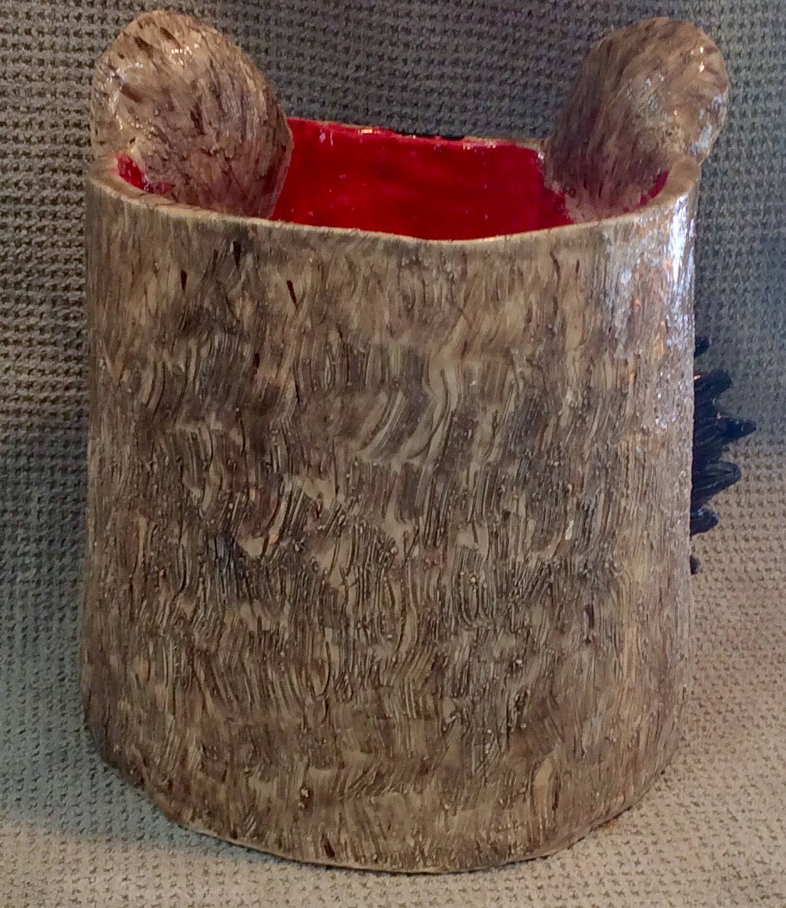 Raccoon Face Planter Handmade in US From a Lump of Clay. | Etsy