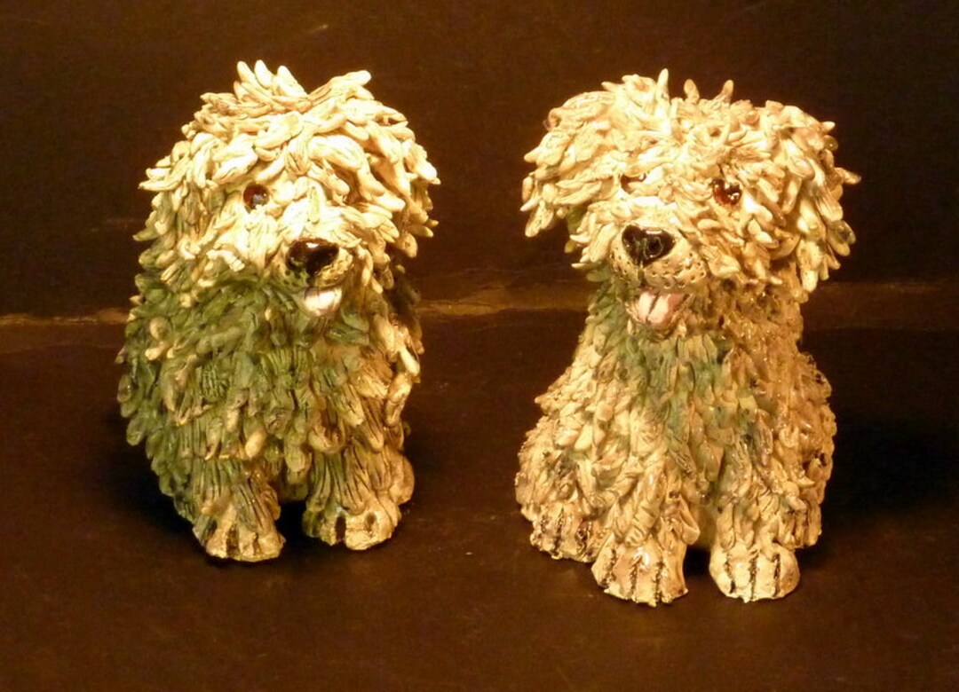 Sheep Dog Hand Sculpted in USA From a Lump of Clay Sold by Outsider ...