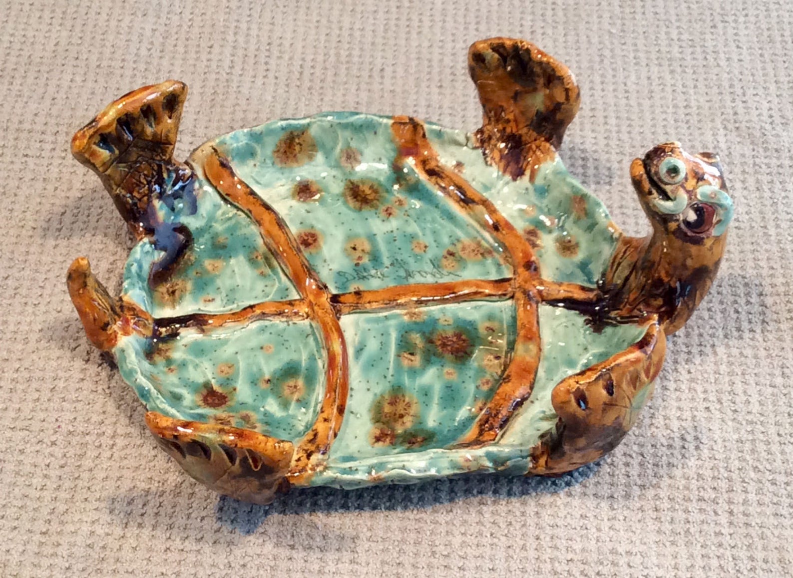Turtle Dish Handmade in U.S. From a Lump of Clay. - Etsy