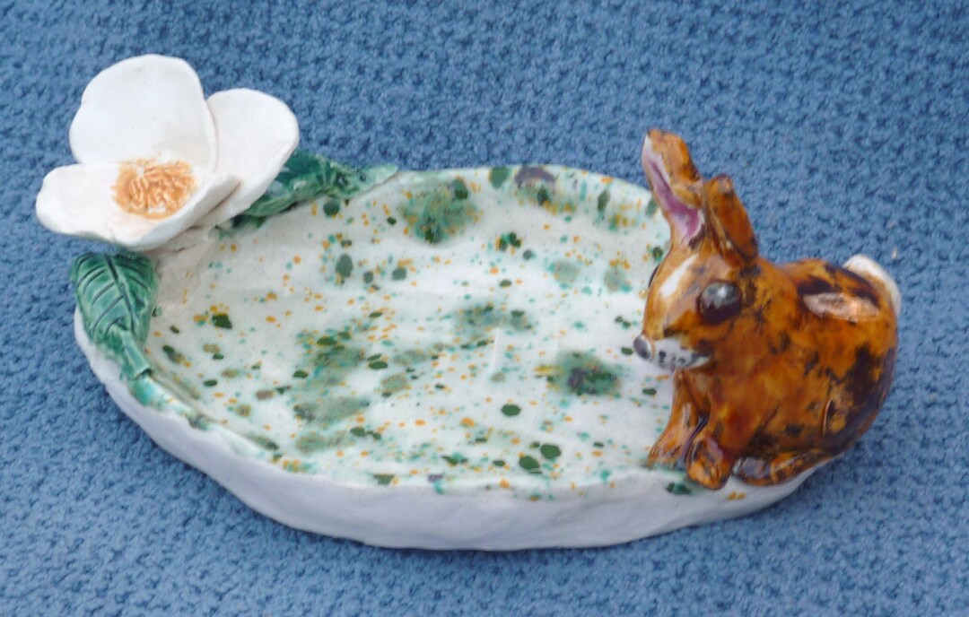 Sweet Bunny Rabbit Dish From Soap to Nuts, Candy,soap or Jewelry ...