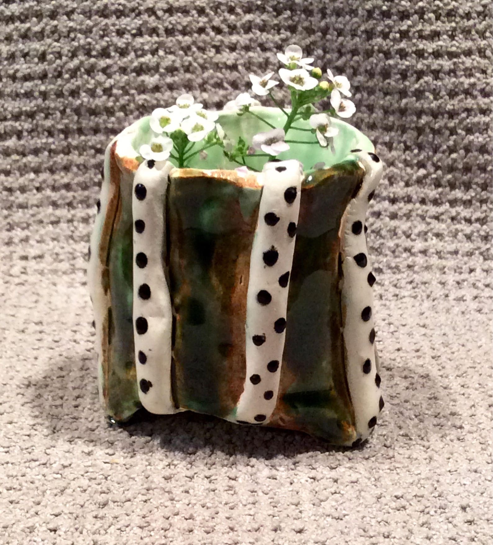 Unique Bud Vase Handmade and Sold by Outsider Artist. - Etsy