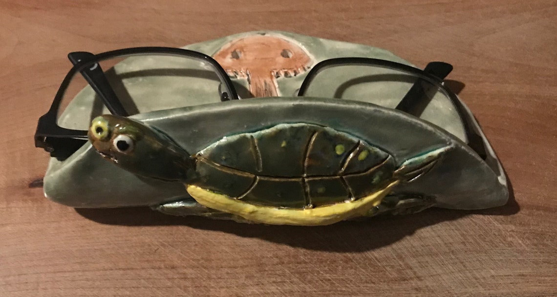 Turtle Eyeglasses Holder Handmade in the USA From a Lump of Clay No ...