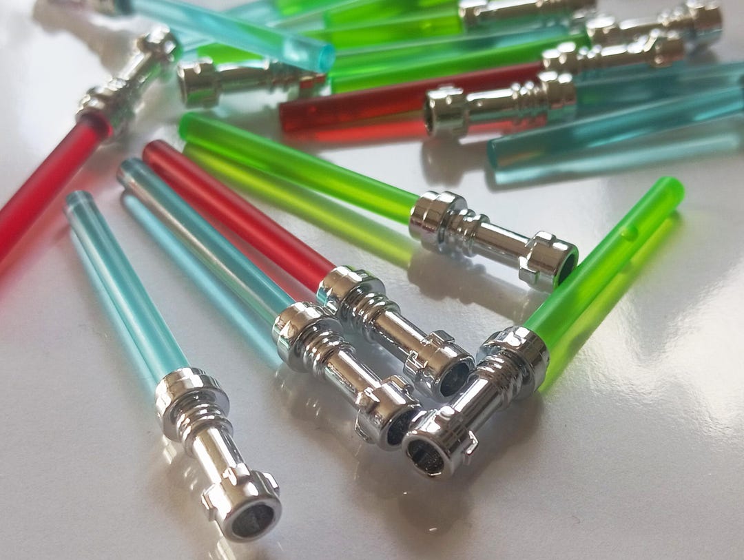 3x Star Wars LEGO Custom (hilt) Lightsaber Bar With Straight Chrome ...
