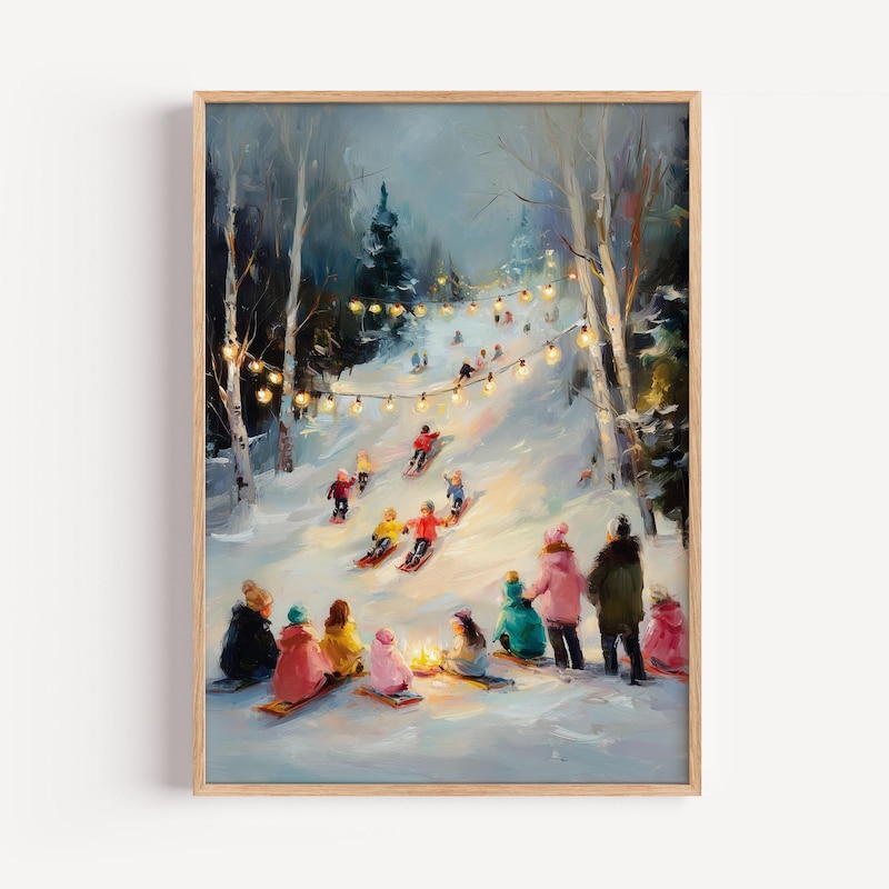 Winter Sled Art Prints - Etsy