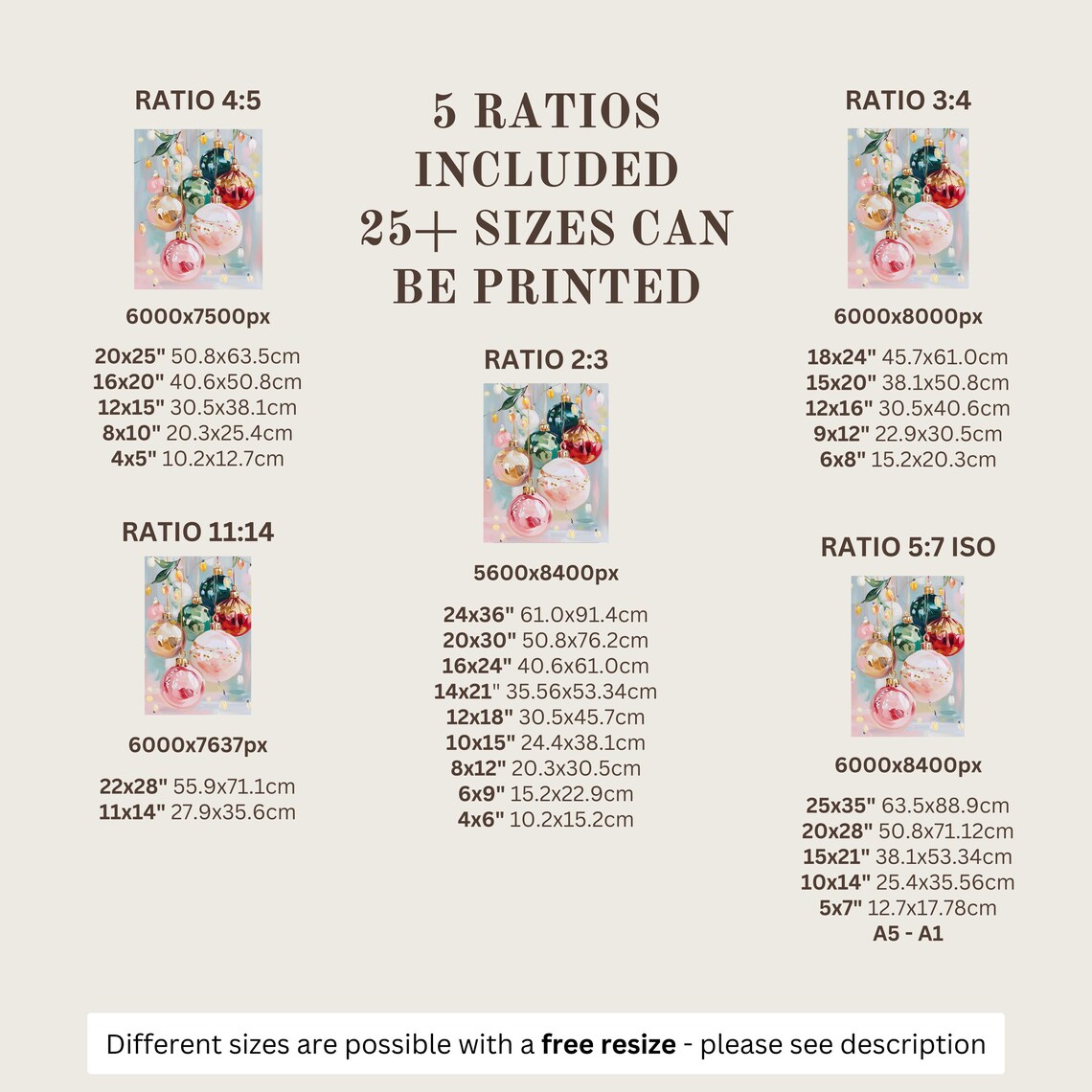 Vintage Christmas Baubles Print, Printable Holiday Wall Art, Cozy Still ...
