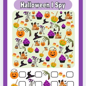 Halloween I Spy Printable Game | Preschool, Homeschool & Classroom ...