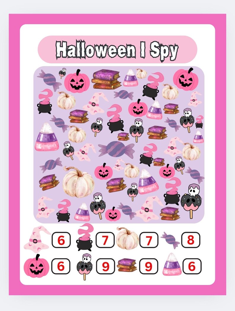 Halloween I Spy Printable Game | Preschool, Homeschool & Classroom ...