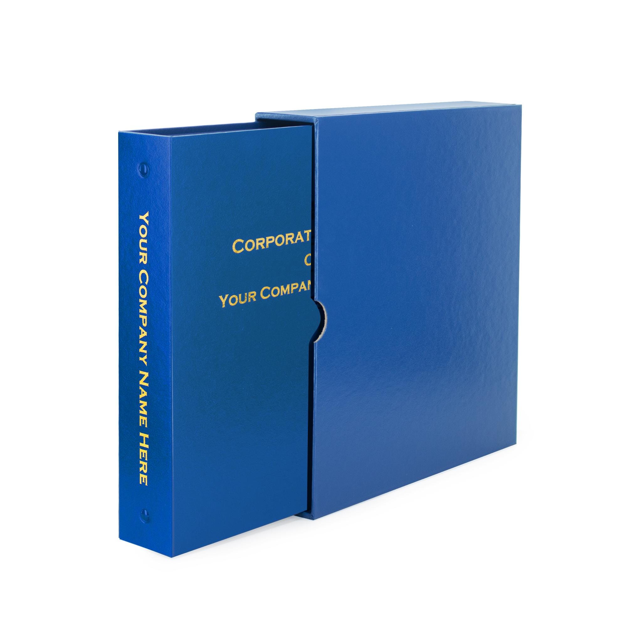 Custom Business Binder Portfolio With Slipcase – Corporate Record Book ...