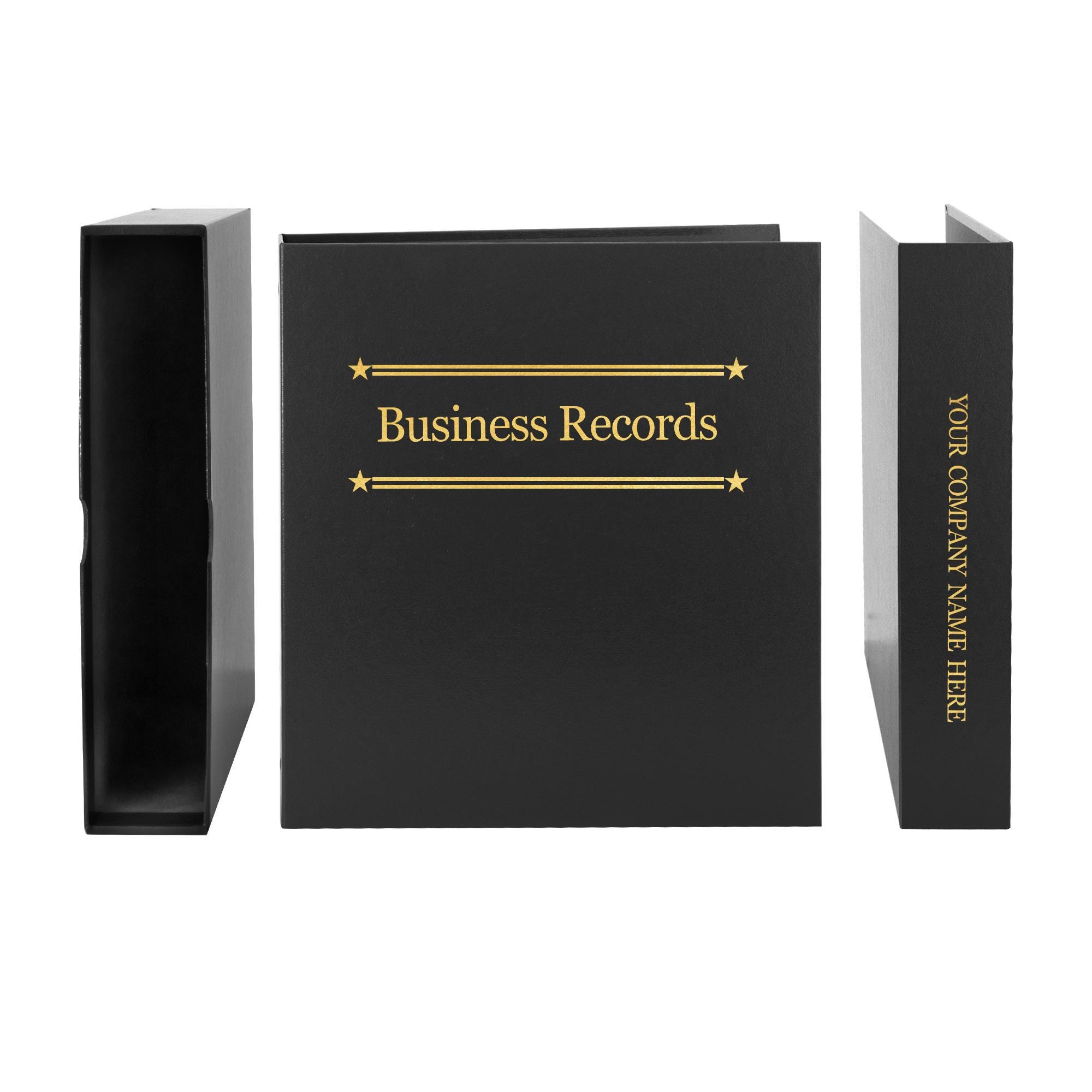 Custom Business Records Binder Portfolio With Slipcase – Corporate ...