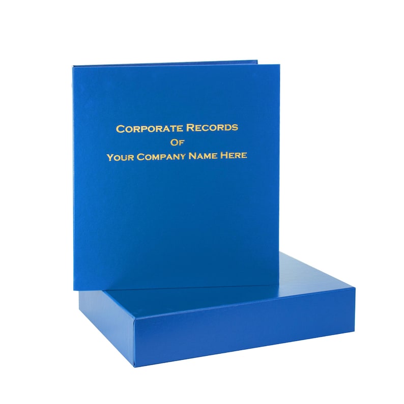 Custom Business Binder Portfolio With Slipcase – Corporate Record Book ...