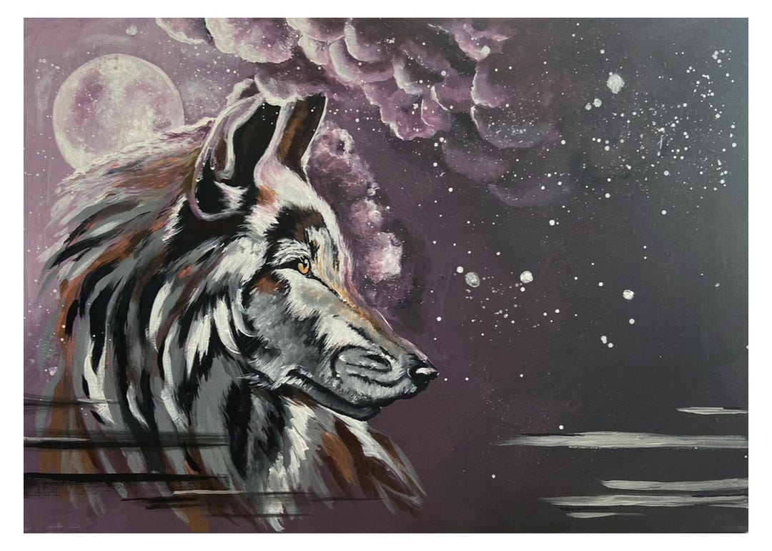 Wolf Wall Art Limited Edition - Etsy