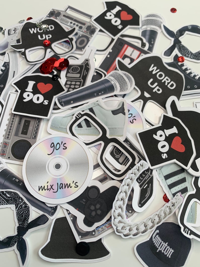 Hip Hop Era Themed Confetti Table Toss Cut Out Pieces. - Etsy