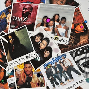 90's/2000's 20pc Hip Hop/r&b Music Cd-album Cover Table Toss Confetti ...