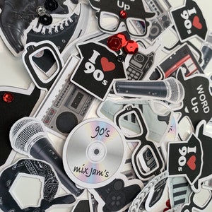 Hip Hop Era Themed Confetti Table Toss Cut Out Pieces. 90's Party Decor ...