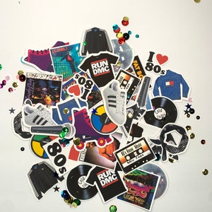 80's Confetti Variety Toss 66 Pc Confetti Cut Outs Party Decor. Old ...