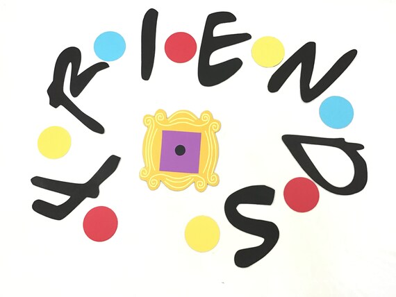 FRIENDS TV SHOW huge letters friends peephole frame | Etsy