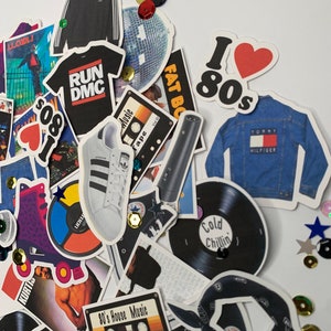 80's Confetti Variety Toss 66 Pc Confetti Cut Outs Party Decor. Old ...