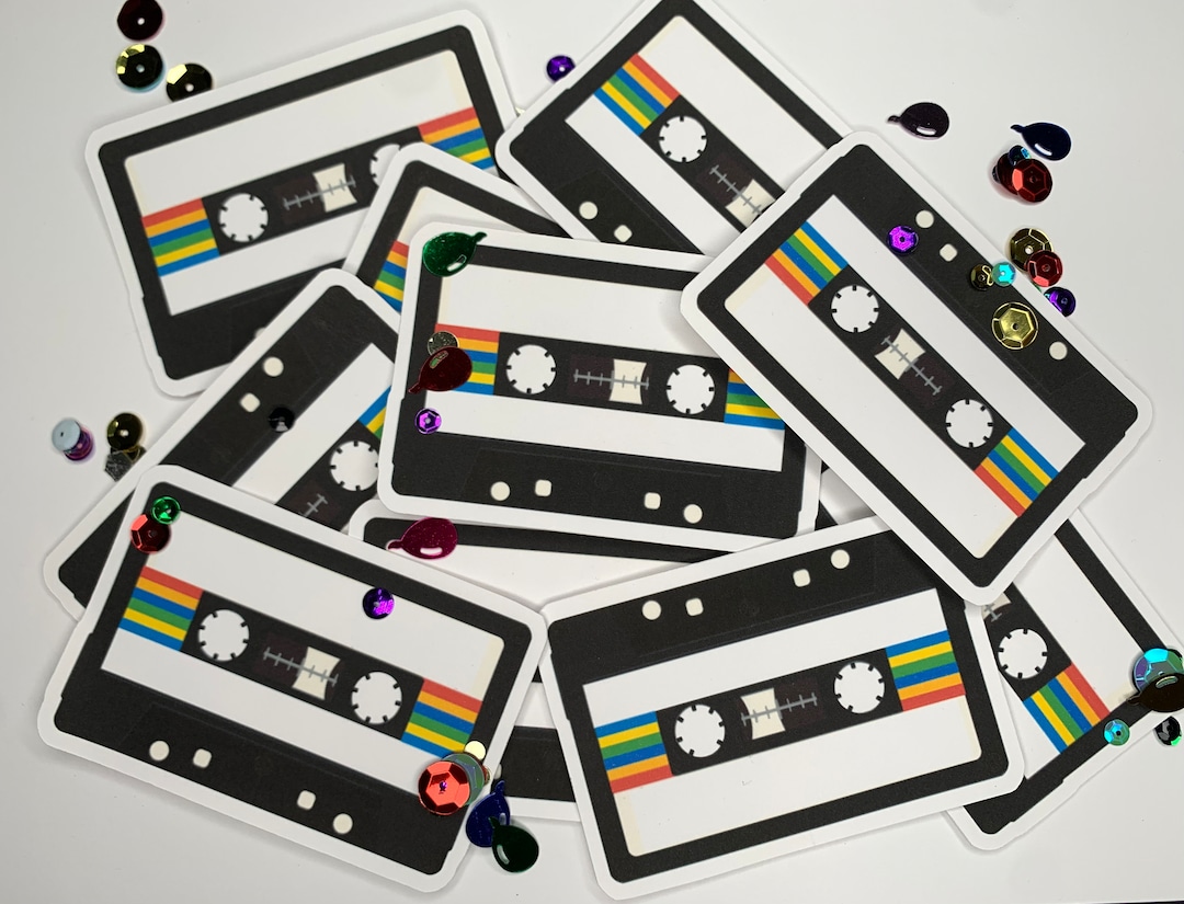 90's Mix Tape Table Toss Sign Pieces. 90's Party Decor, Table Scatter ...