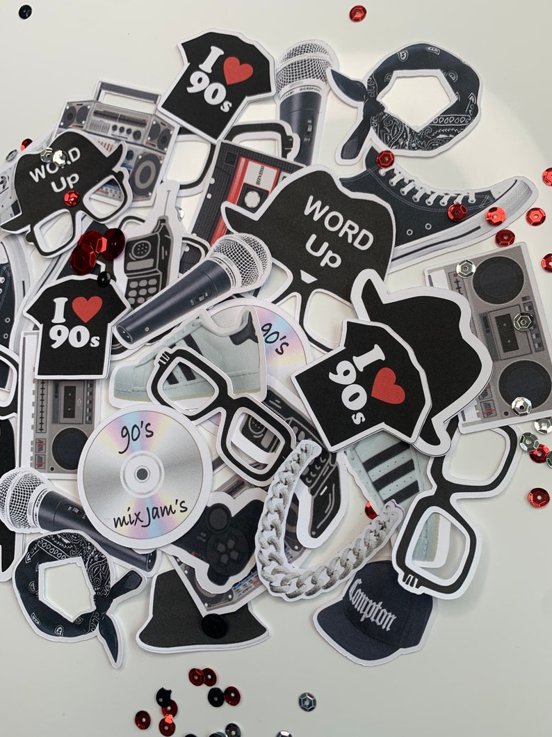 Hip Hop Era Themed Confetti Table Toss Cut Out Pieces. - Etsy