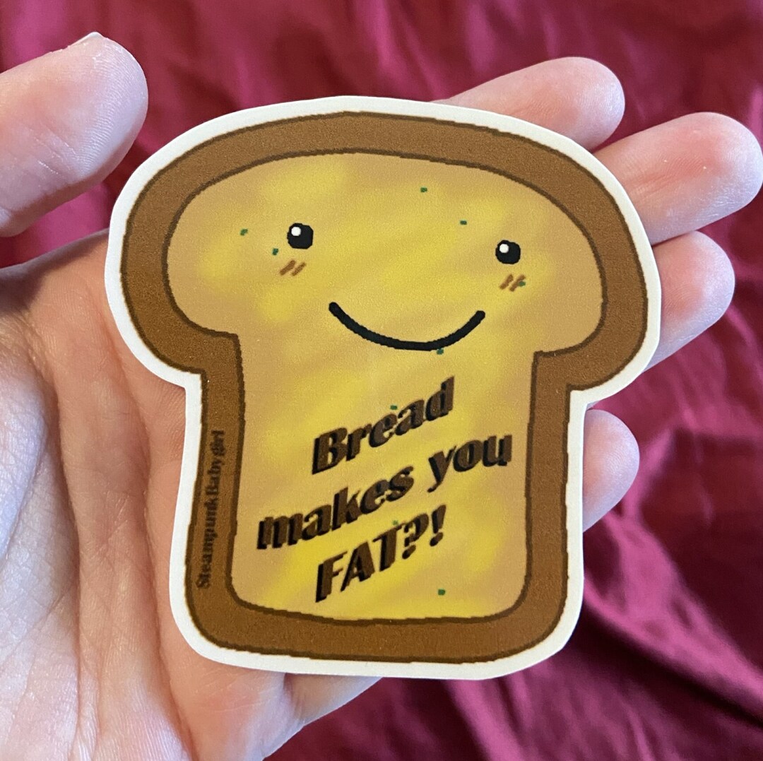 Bread Makes You Fat / Scott Pilgrim Vs the World Quote Fan Art Sticker ...