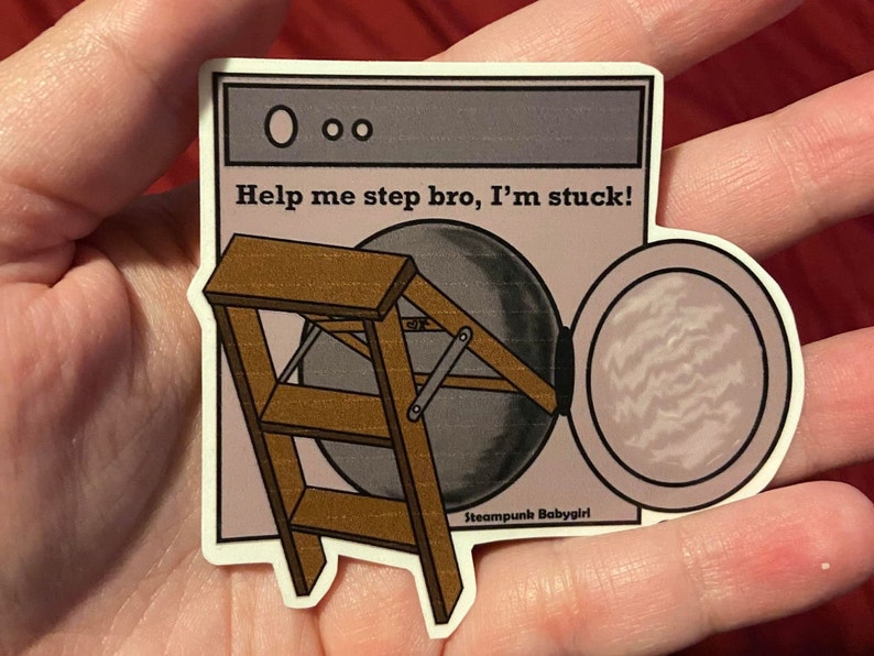 Help Me Step Bro I'm Stuck Dirty Adult Pun Vinyl Sticker - Etsy