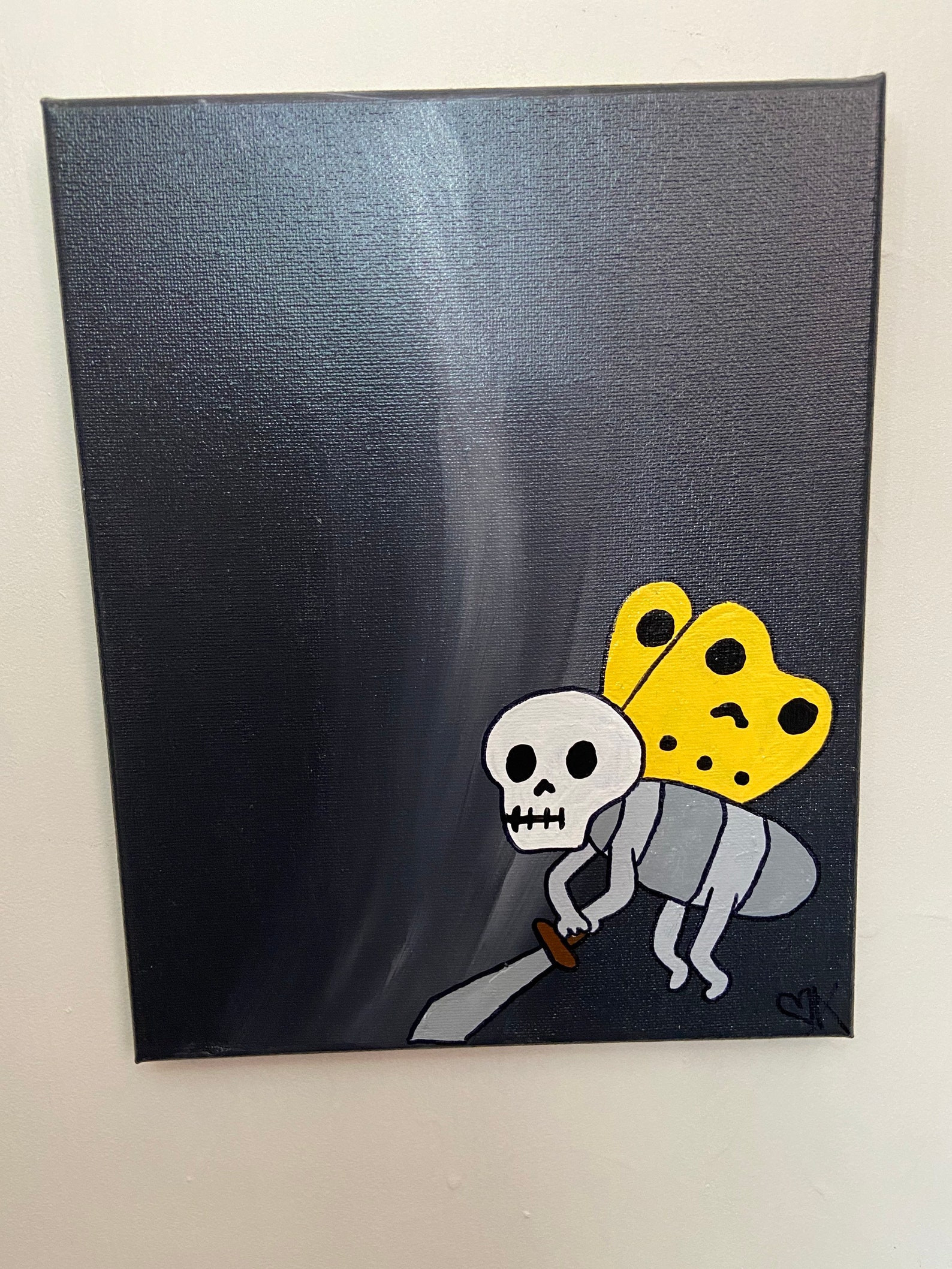 Skeleton Butterfly Adventure Time Art Print Fandom Art Print - Etsy