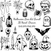 Printable Coloring Page, Hand Drawn, Halloween Trick or Treating Boy ...