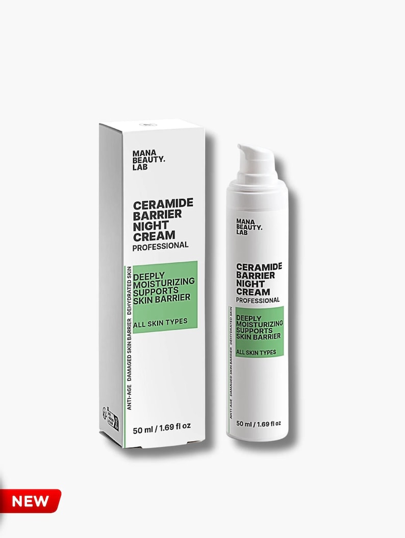 Ceramide Barrier Night Cream | Natural Moisturiser | Mana Beauty Lab ...