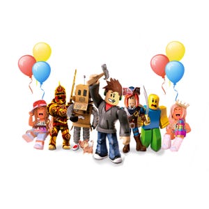 Blue Roblox Birthday PNG Bundle, Family Matching Clipart (digital ...