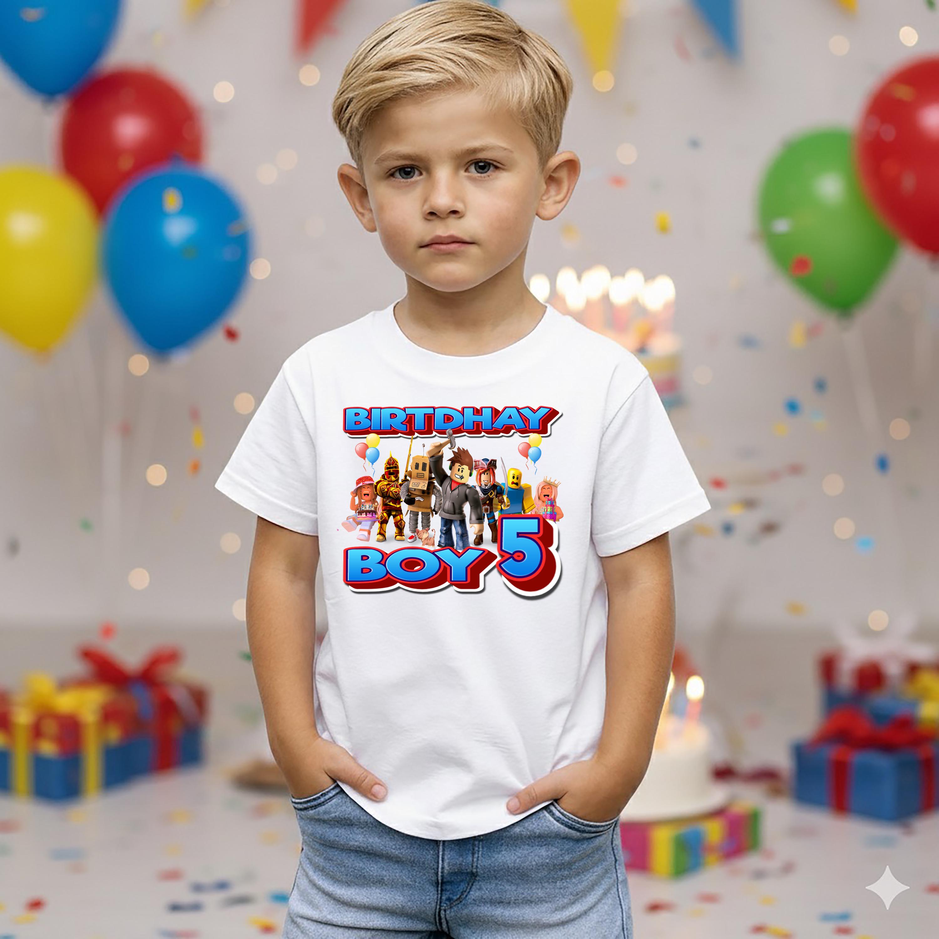 Blue Roblox Birthday PNG Bundle, Family Matching Clipart (digital ...
