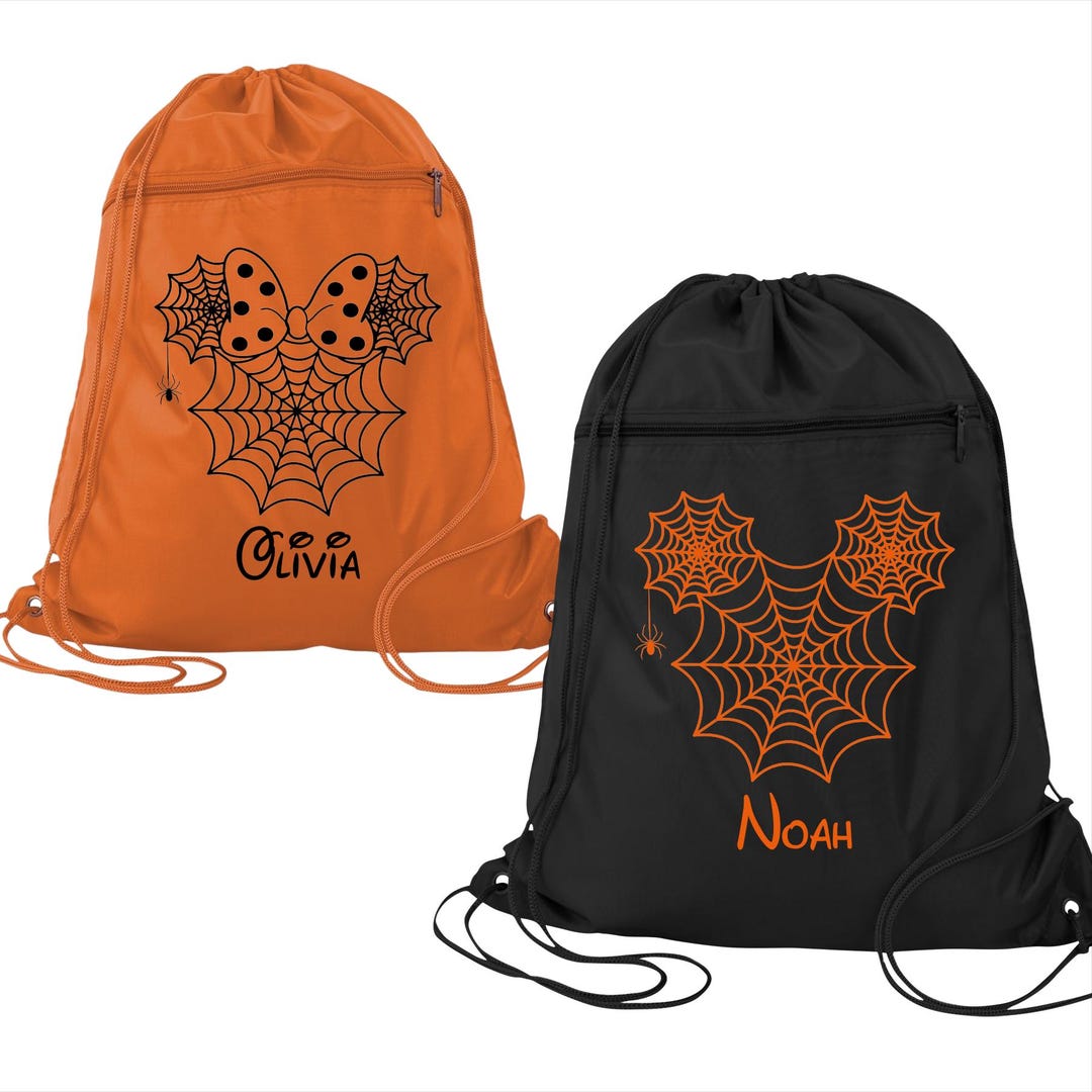 Personalized Disney Halloween Drawstring Bag Custom Name Bags Trick or ...