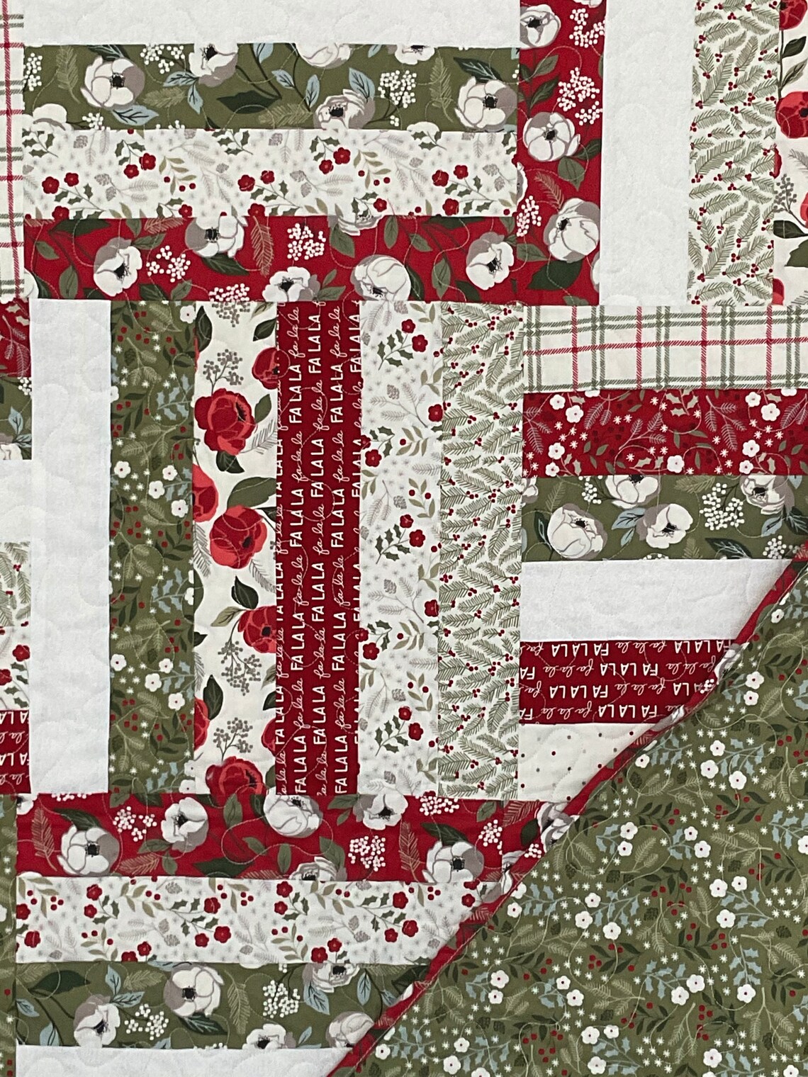 Christmas Patchwork Quilt 2 - Etsy
