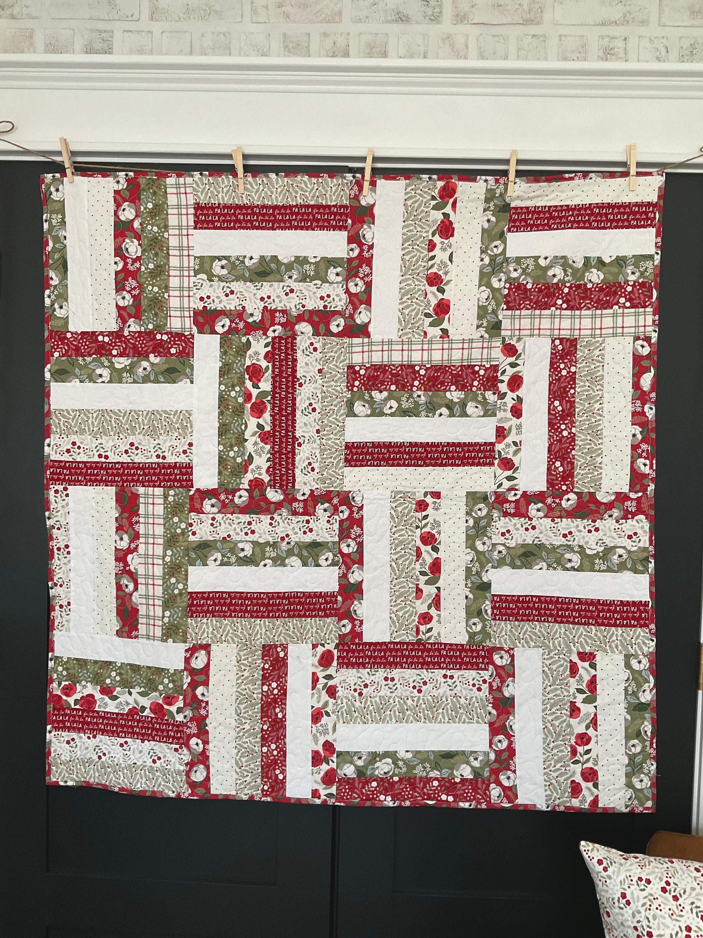 Christmas Patchwork Quilt 2 - Etsy