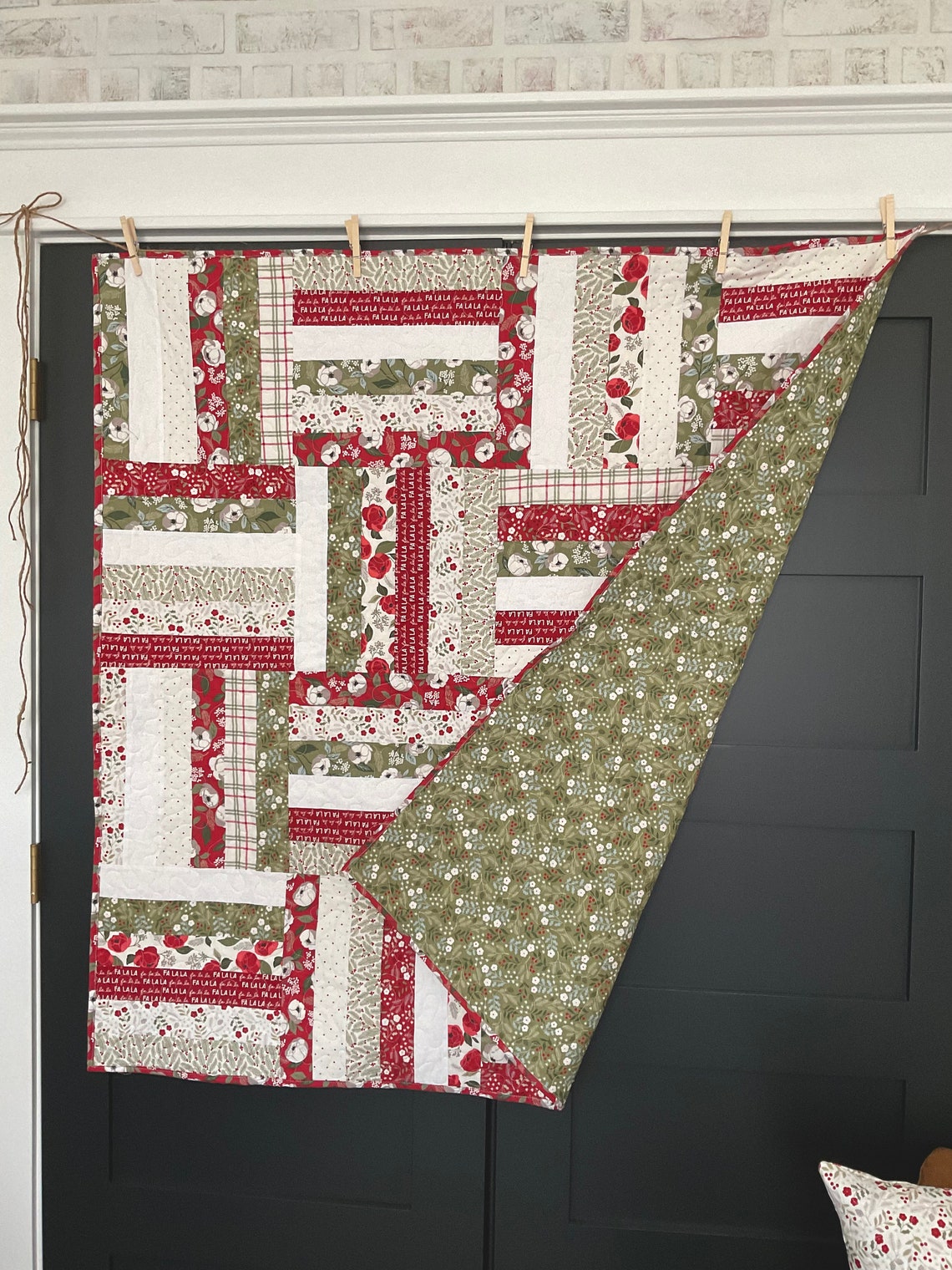 Christmas Patchwork Quilt 2 - Etsy