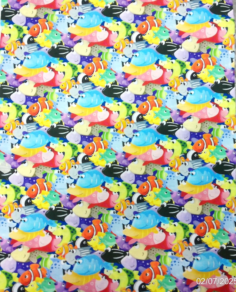 SUSYBEE Under the Sea 100% Cotton Fabric- Colorful Coordinating Fabric ...