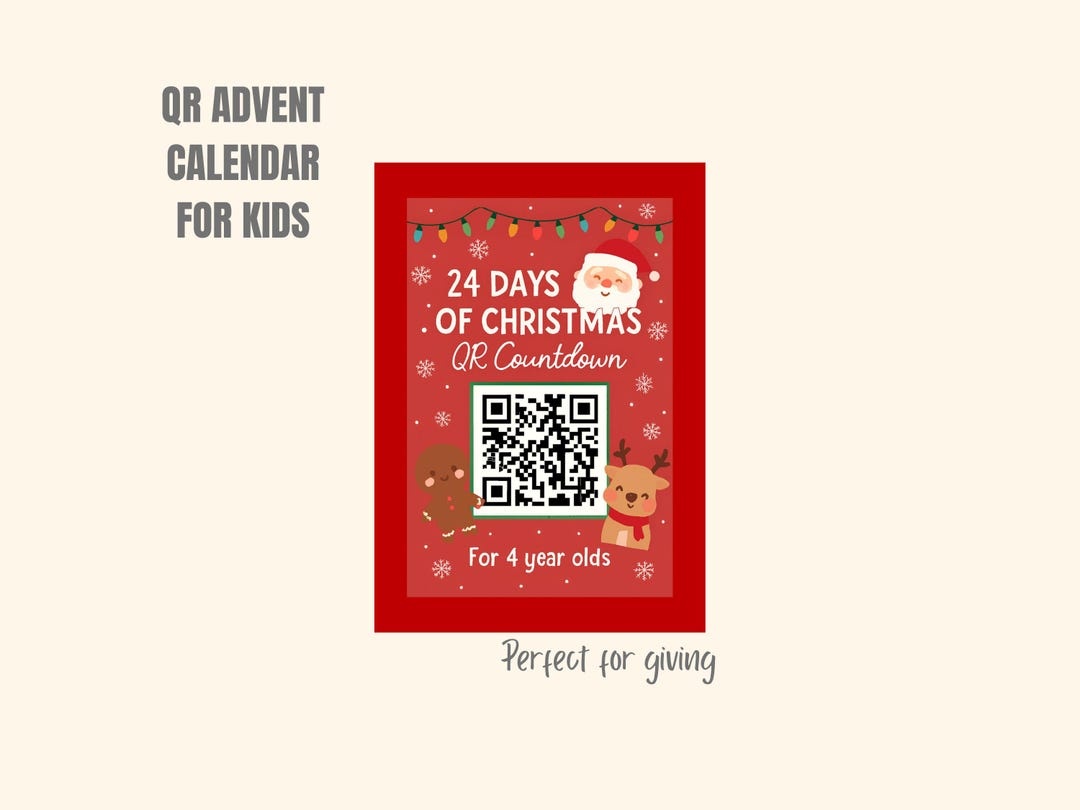 25-day QR Code Advent Calendar for Kids | Fun Activities, Stories ...