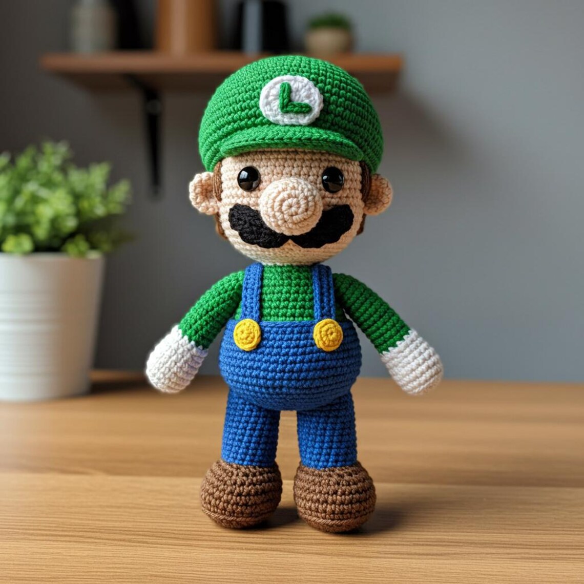 Luigi Crochet Pattern | Super Mario Amigurumi Plush Toy | PDF Digital ...