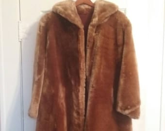 Mouton fur coat | Etsy