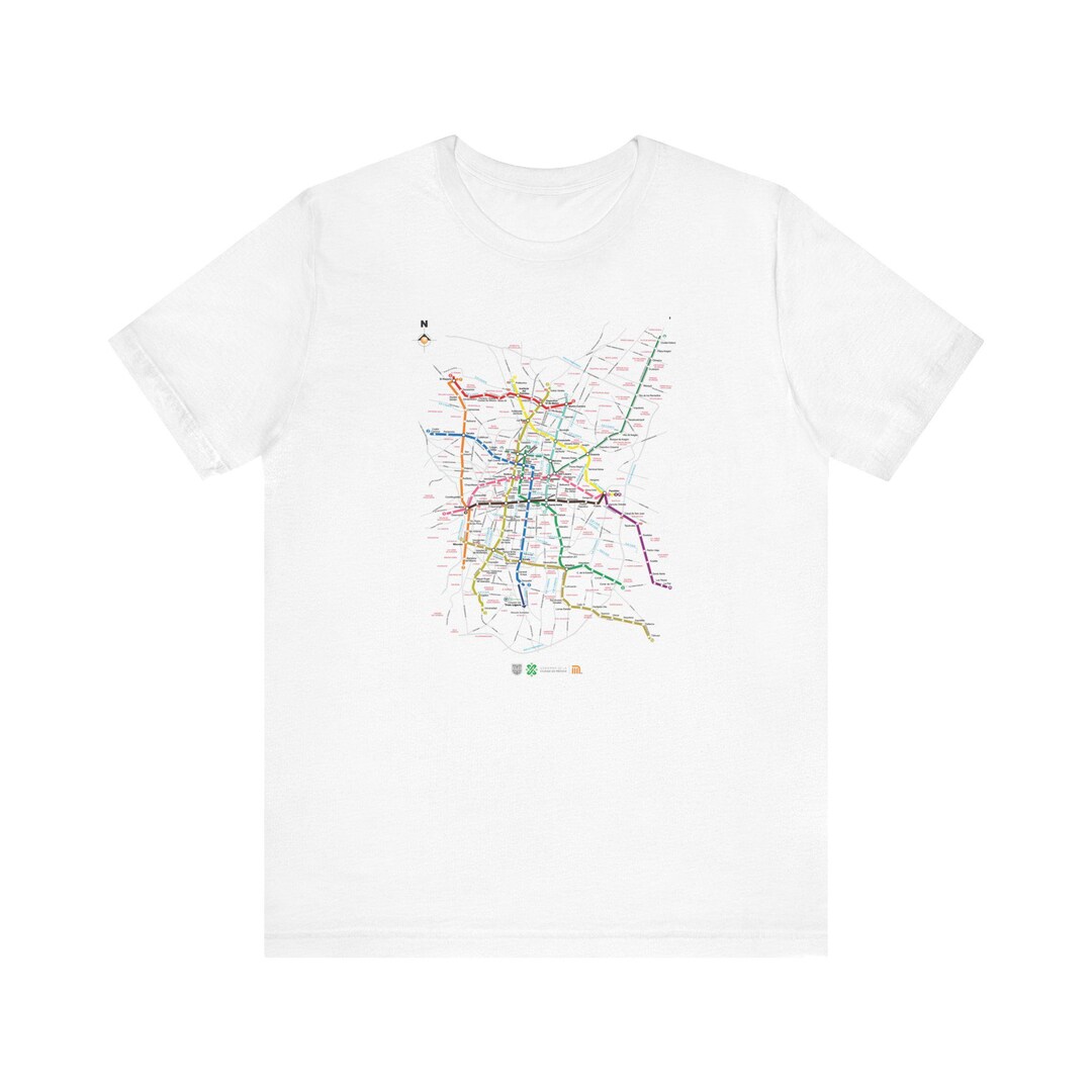 METRO CHILANGO Map of the Mexico City Metro Super Comfy T-shirt - Etsy