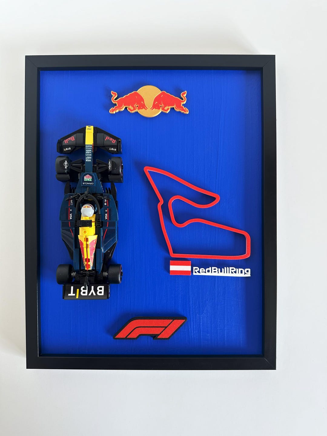 Framed Red Bull Formula 1 Lego Model – Motorsport Decor for Enthusiasts ...