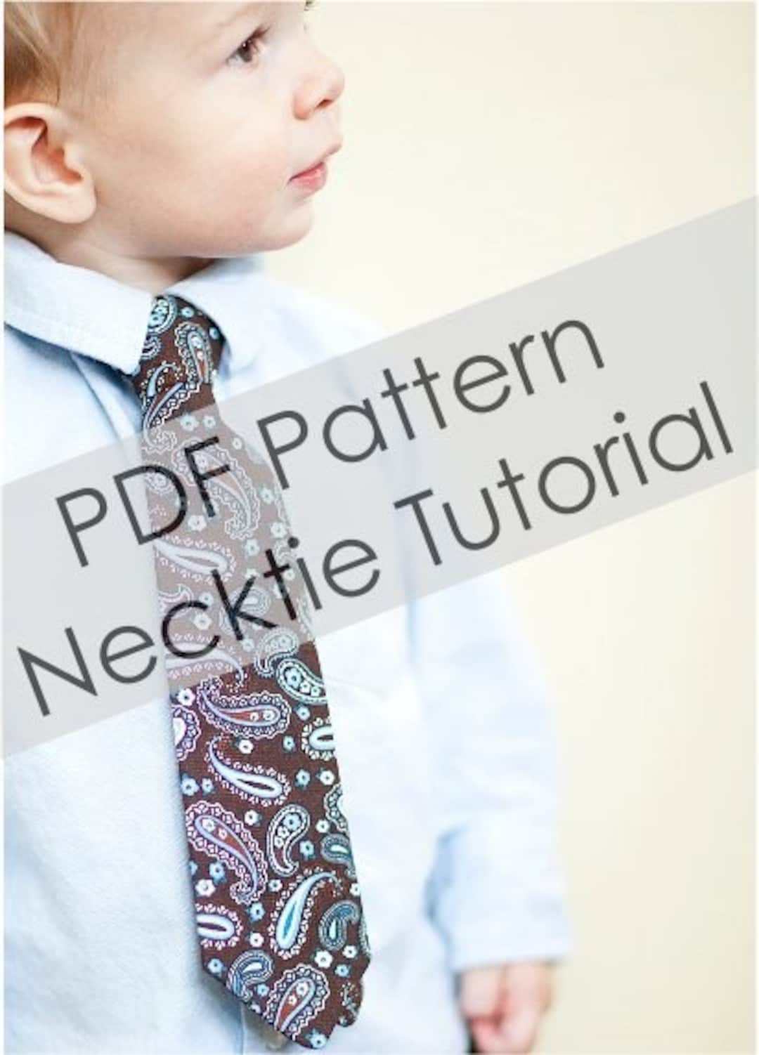 Little Boy Tie PDF Pattern - Etsy