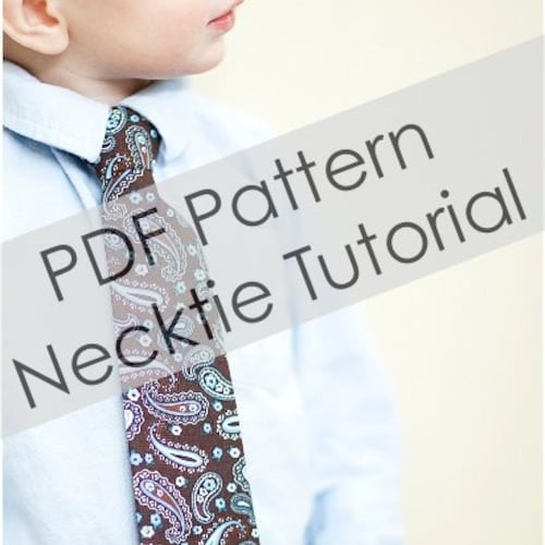 Boys Neck Tie Pattern & Bow Tie Pattern Pdf Baby Necktie - Etsy