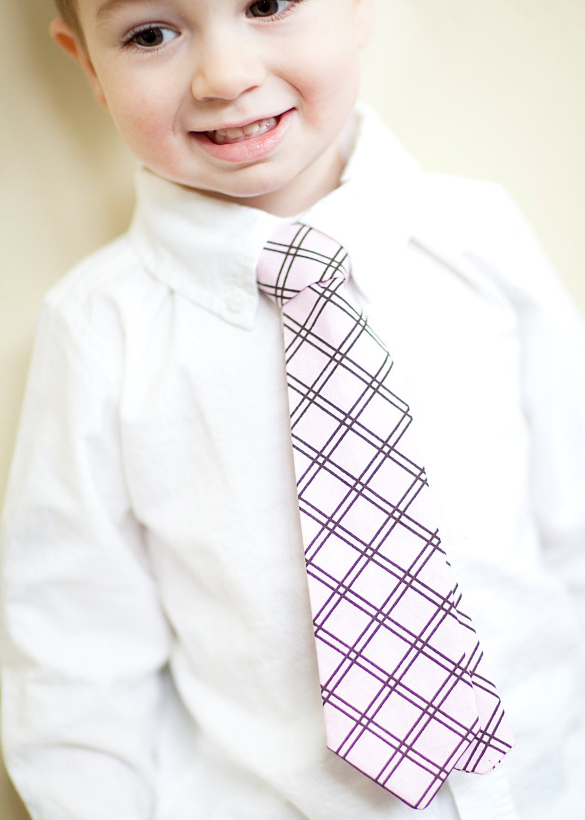 Little Boy Necktie - Light Blue With Black Detail - Etsy