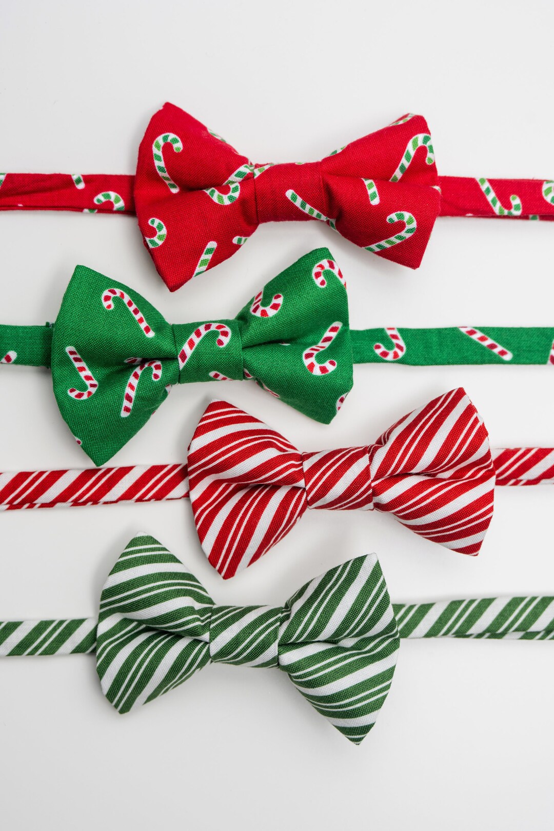Little Boy Bow Tie - Candy Cane Christmas - Etsy