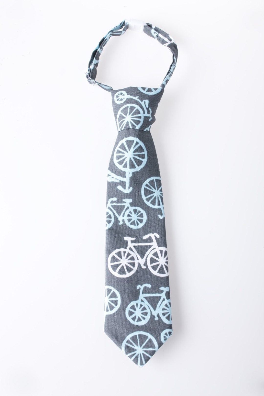 Toddler Necktie - Gray With Bicycles - Etsy