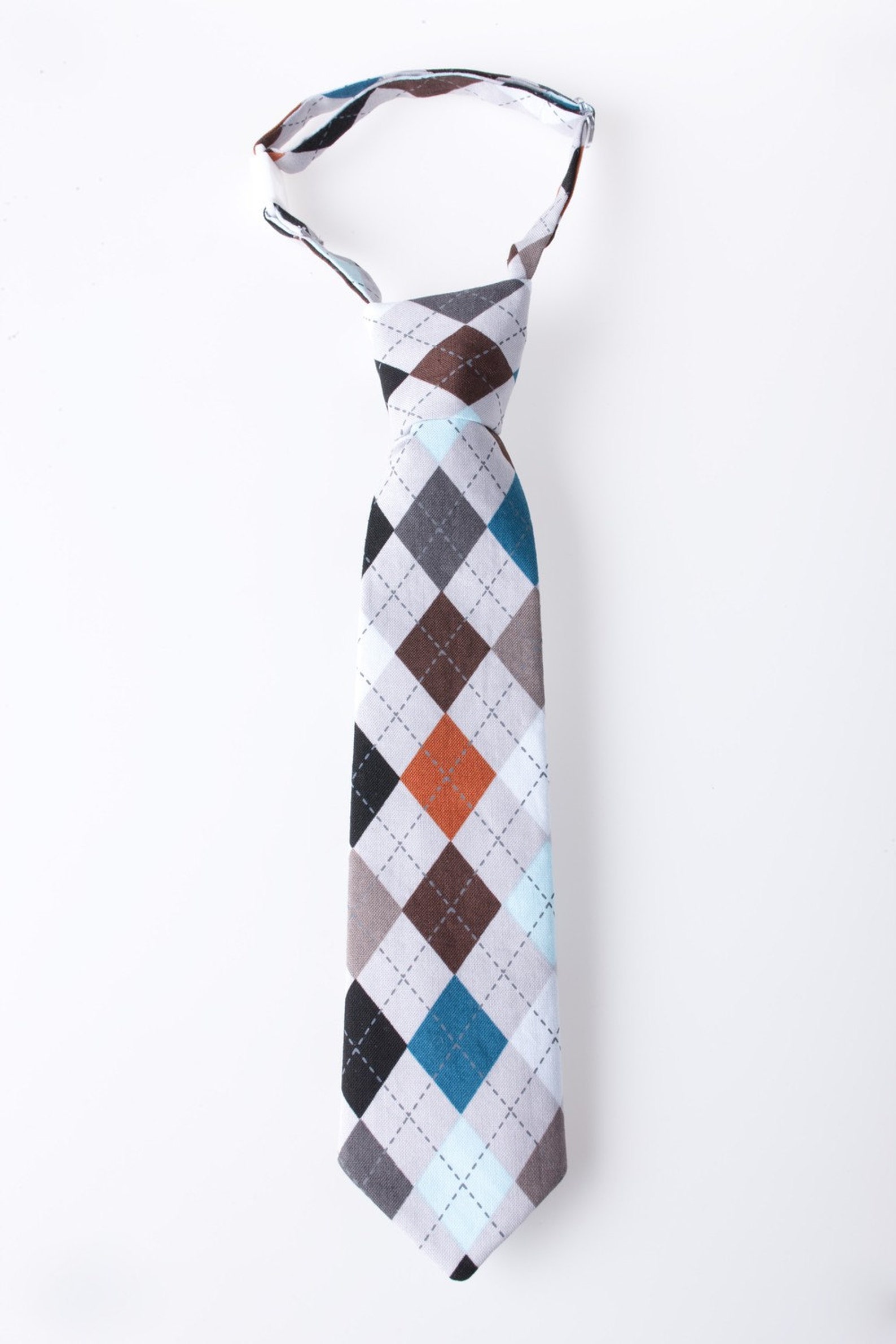 Toddler Necktie - Gray Argyle - Etsy