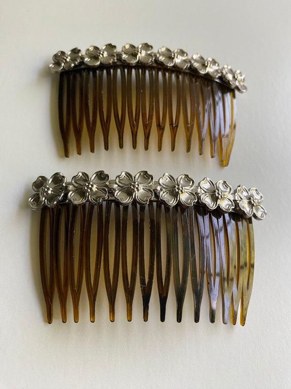 Vintage Hair Combs, Vintage French Hair Combs, Rhines… - Gem