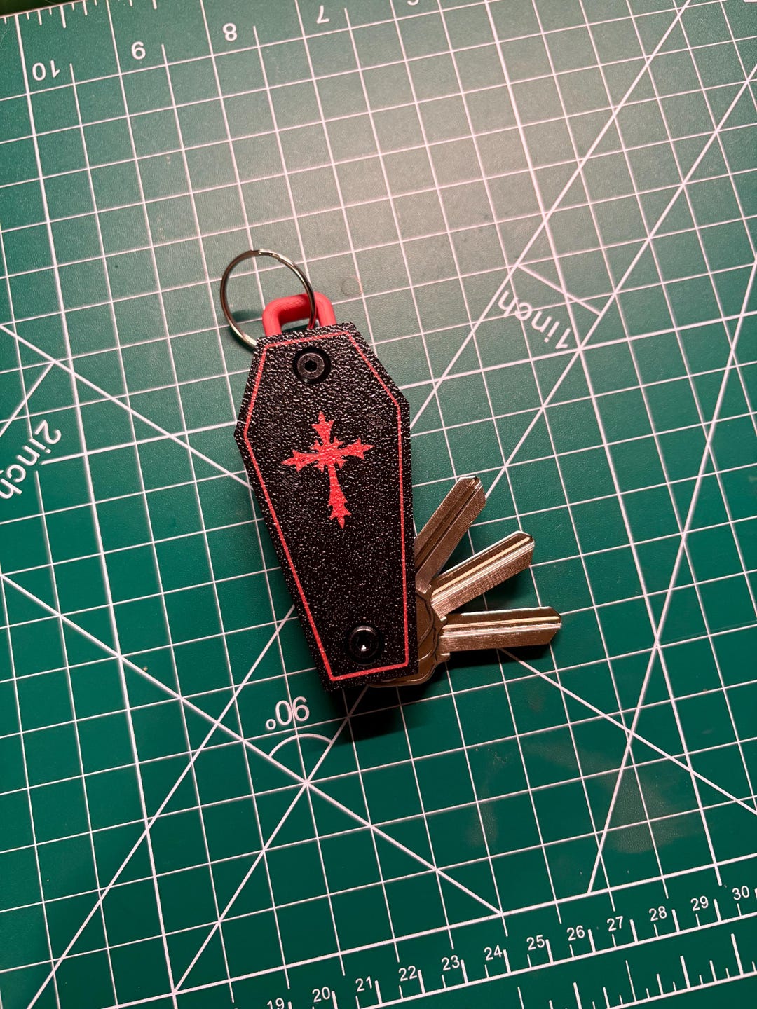 Gothic Coffin Keychain/key Organizer | Customizable | Dnd | Alternative ...