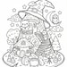 Cute Magical Worlds Coloring Book - Kawaii Fantasy Animals & Tiny Homes ...