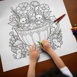 Miniature Worlds Coloring Book – Cozy Kawaii Scenes (printable PDF) - Etsy